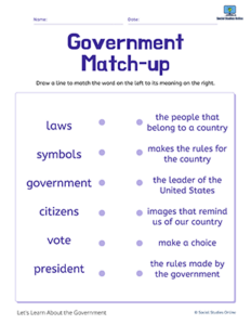 Civics Worksheets – Printable K–8 Citizenship Activities