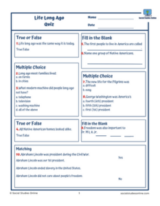 Grade 1 Social Studies Worksheets – Printable & Engaging