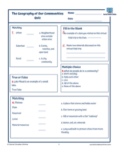 Social Studies Worksheets - Social Studies Online