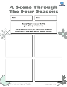 Grade 4 Social Studies Worksheets – U.S. Regions Focus