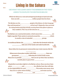 Sahara Desert Video for Kids – Explore Landforms, Animals & Life in the ...